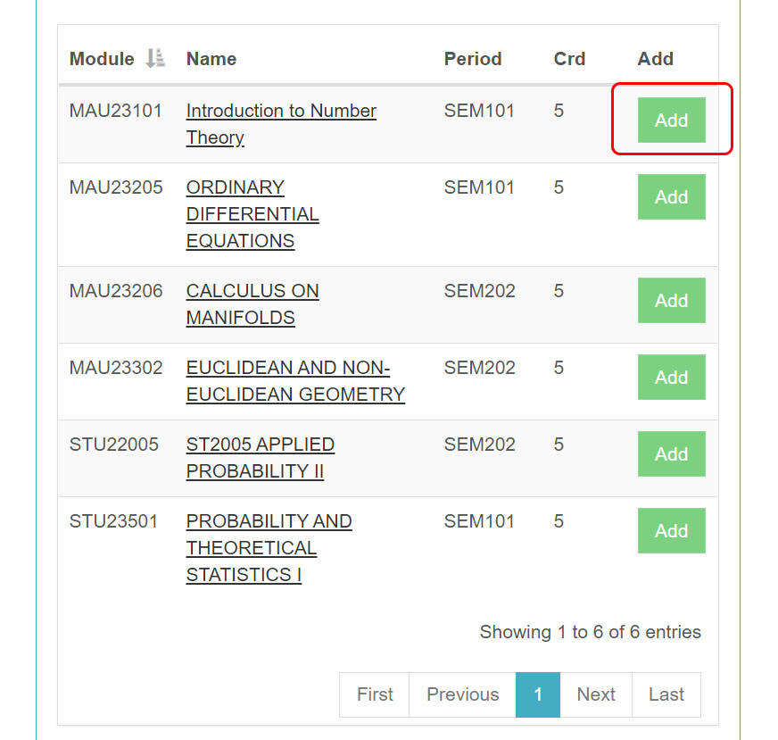 Online module enrolment - Academic Registry - Trinity College Dublin