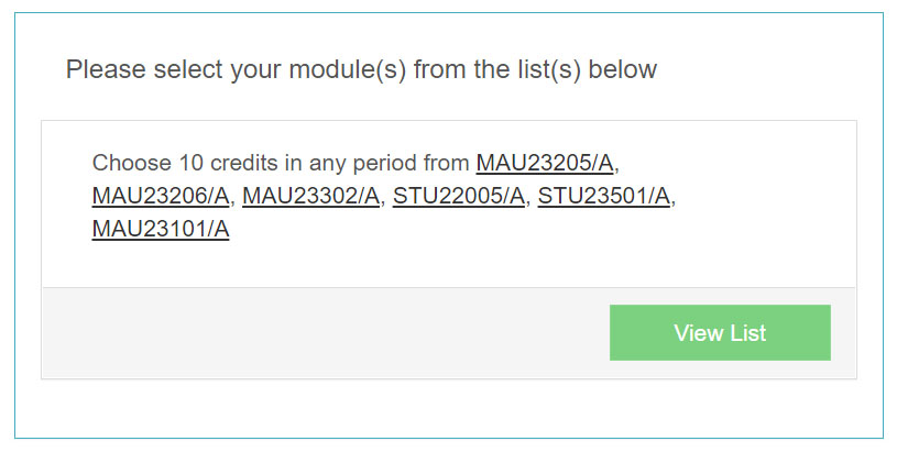 Online module enrolment - Academic Registry - Trinity College Dublin