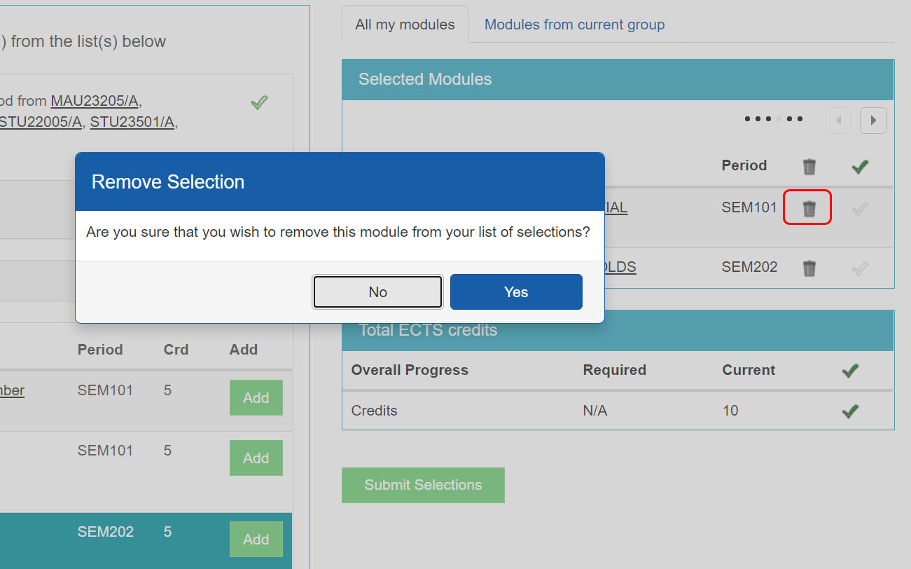 Online module enrolment - Academic Registry - Trinity College Dublin