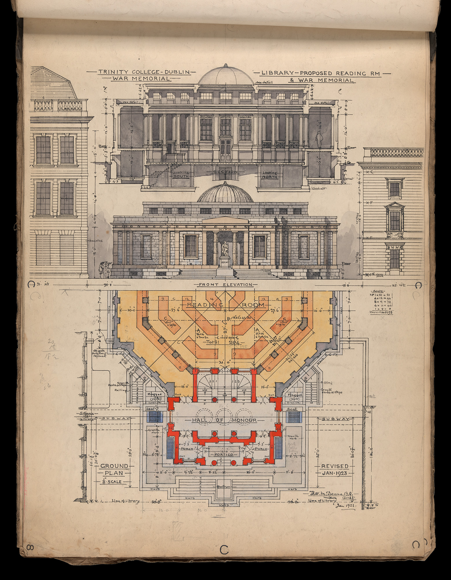 Architectural Drawings for a Library Reading Room - Director's Choice ...