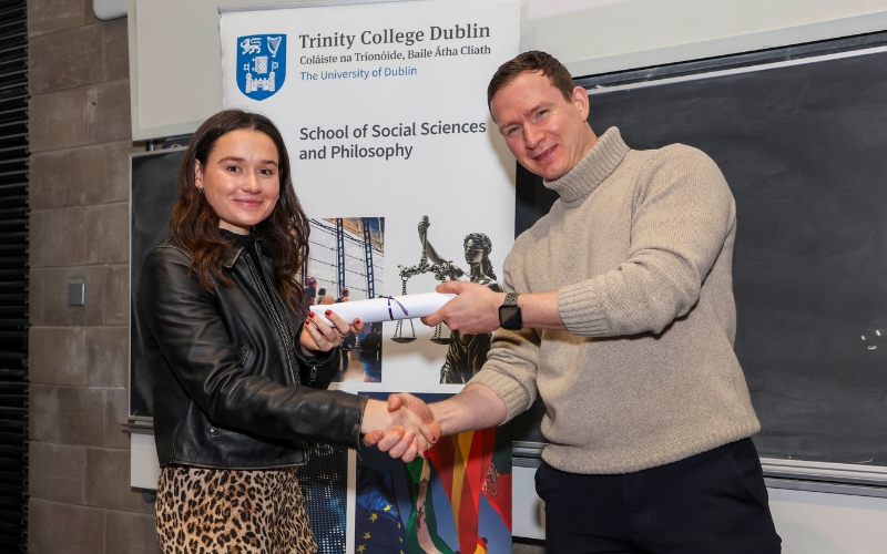 Student Prize Ceremony - School of Social Sciences and Philosophy - Trinity College Dublin